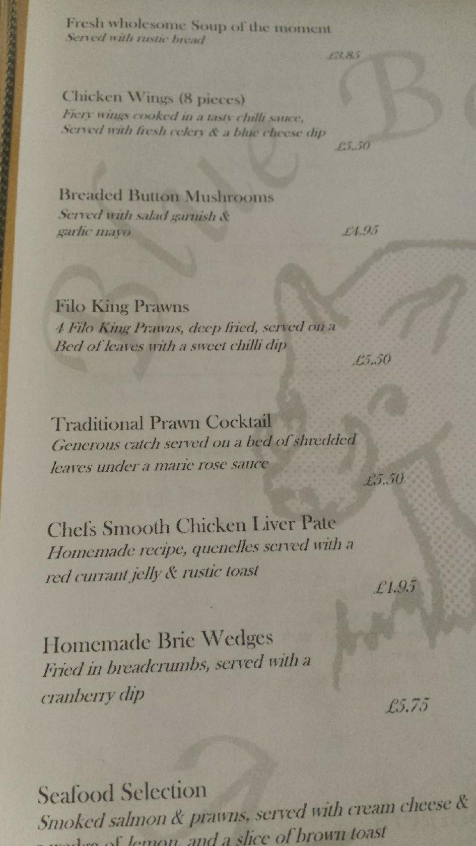 Menu at The Blue Boar Inn pub & bar, Atherstone, Watling St