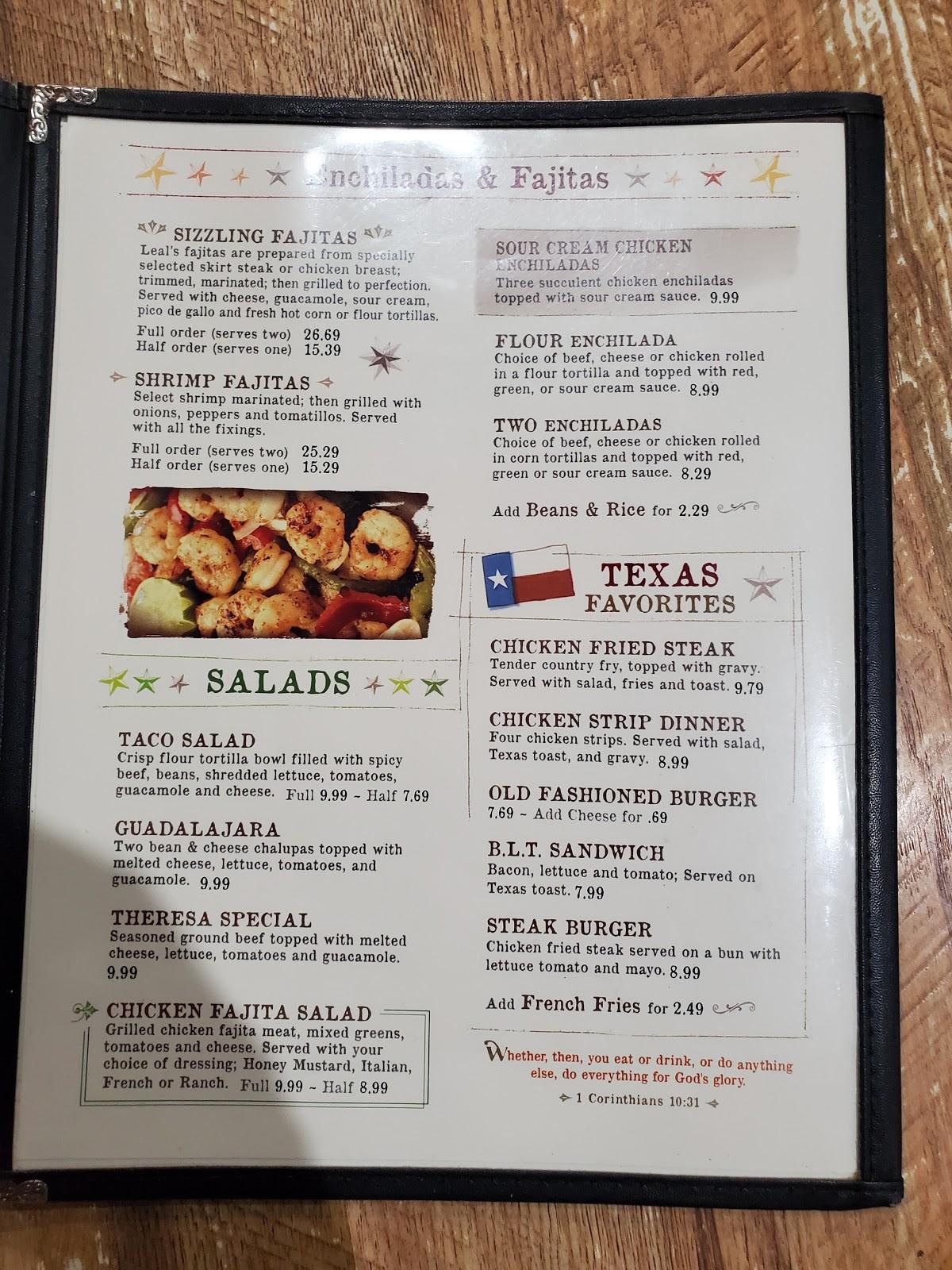 Menu at Dinner Bell Restaurant, Muleshoe