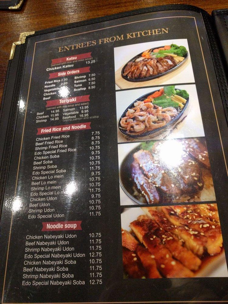 Carta del restaurante Edo Japan, Texas City, 9th Ave N Ste 400