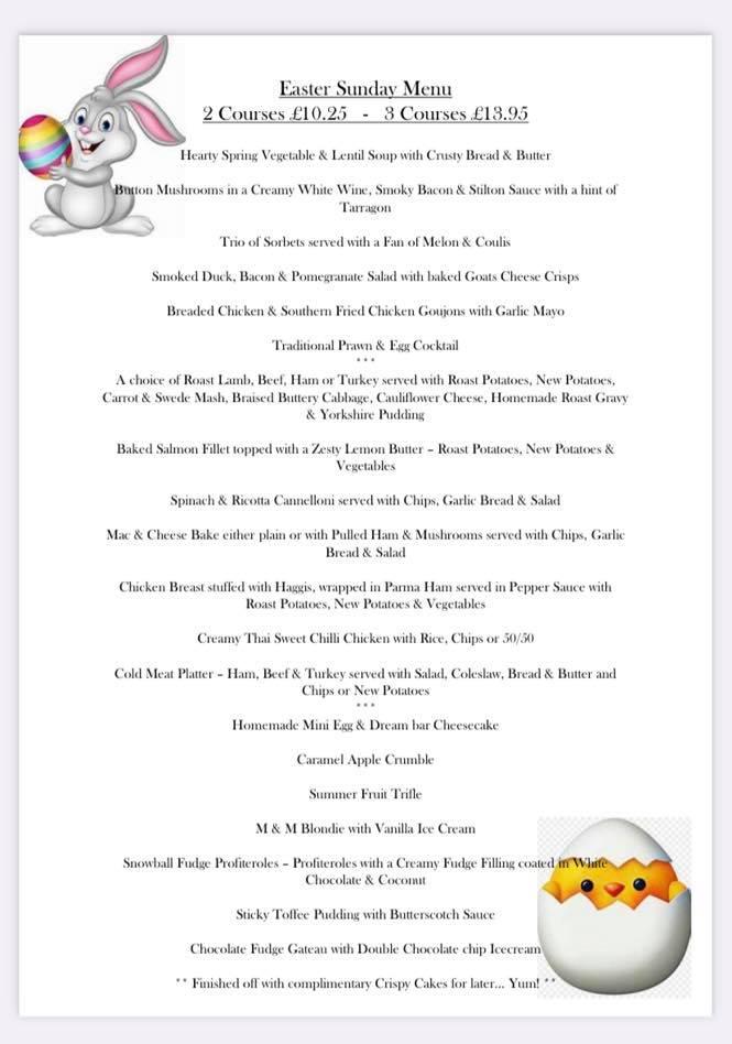 Menu at Metal Bridge Inn pub & bar, Carlisle