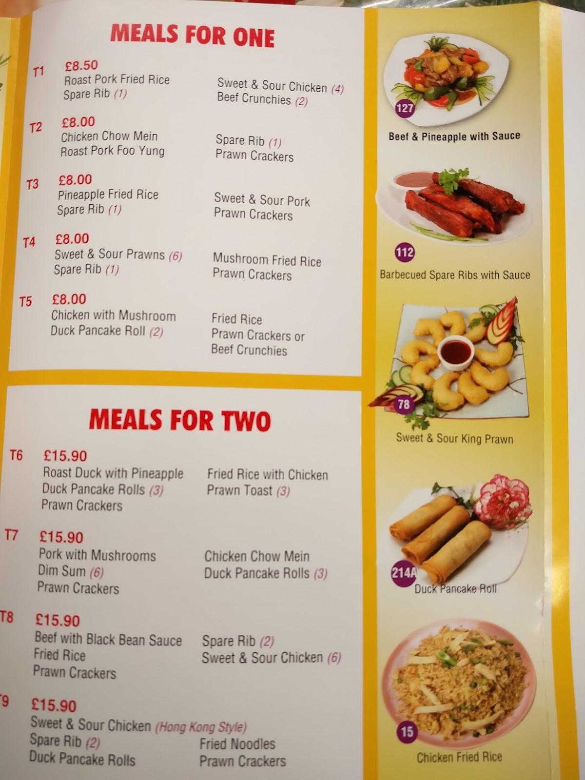 Menu at The Golden Horse fast food, Portsmouth