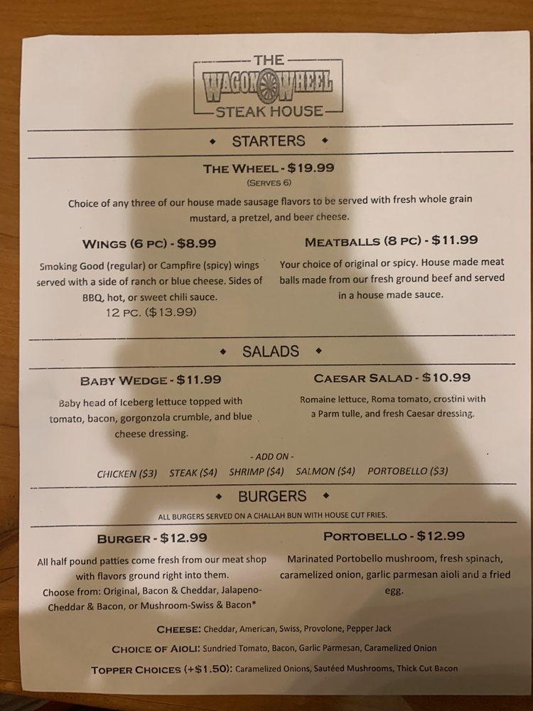 Menu at Wagon Wheel Custom Meats BBQ, Bloomington