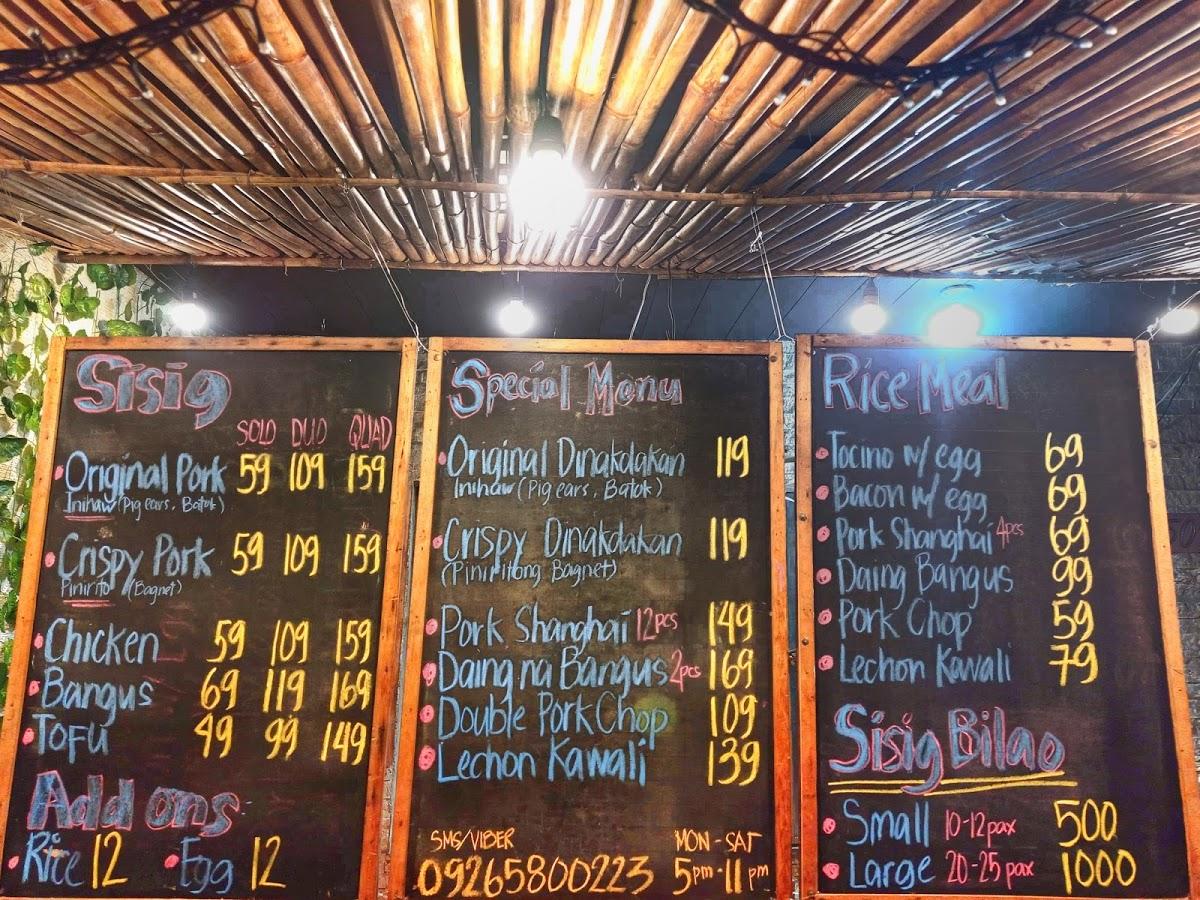 Menu at MANG K'S SIZZLING HOUSE restaurant, Marikina