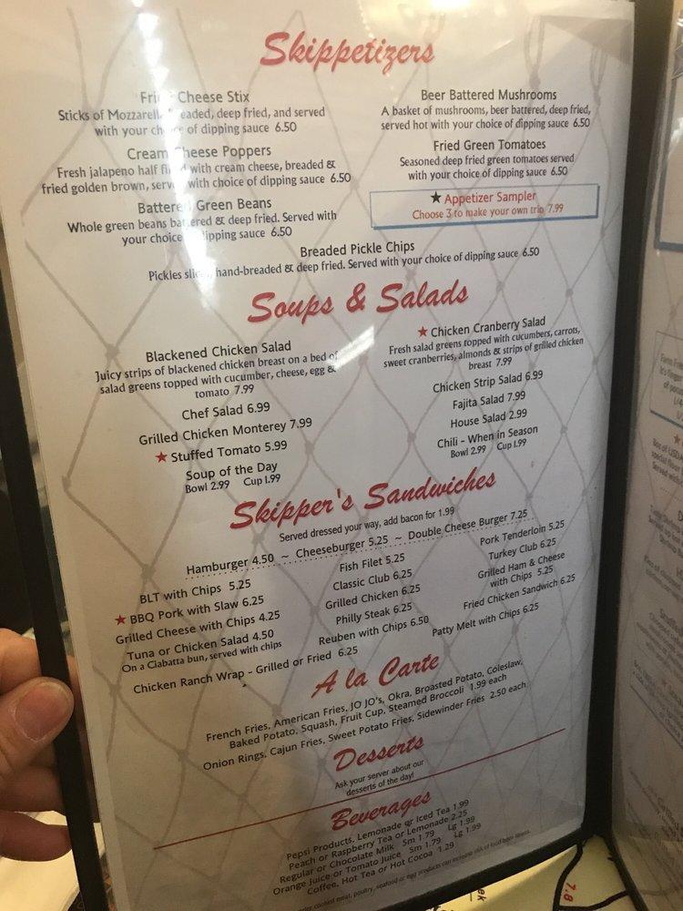 Menu at Skipper's Restaurant, Mountain Home