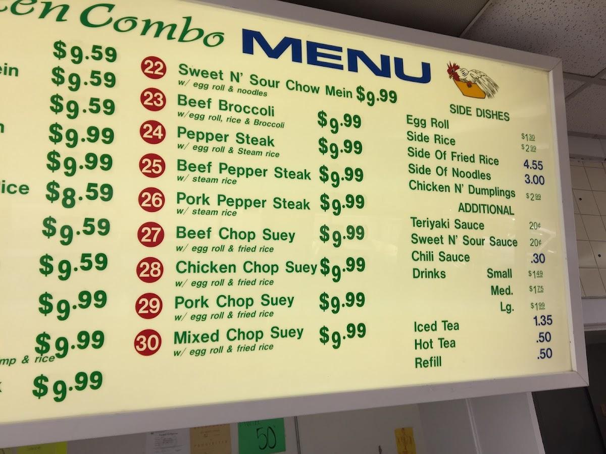 Menu at Teriyaki Chicken Combo restaurant, Bloomfield