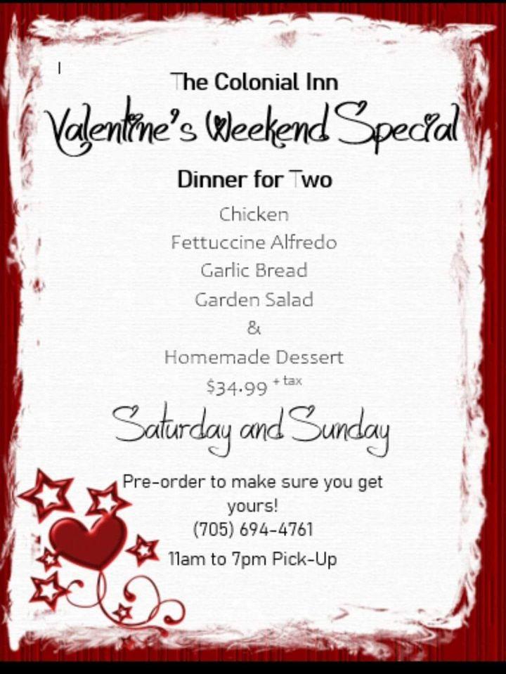 Menu at Colonial Sports Bar, Sudbury