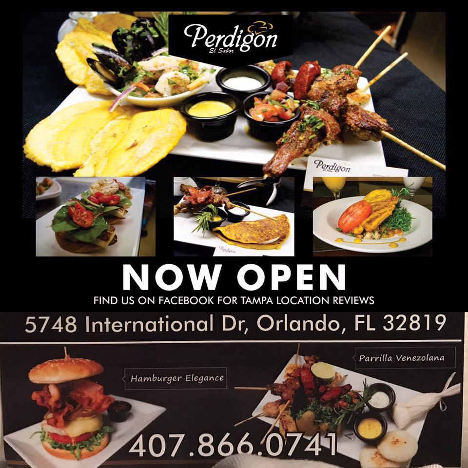 Menu at Perdigon El Sabor steakhouse, Tampa