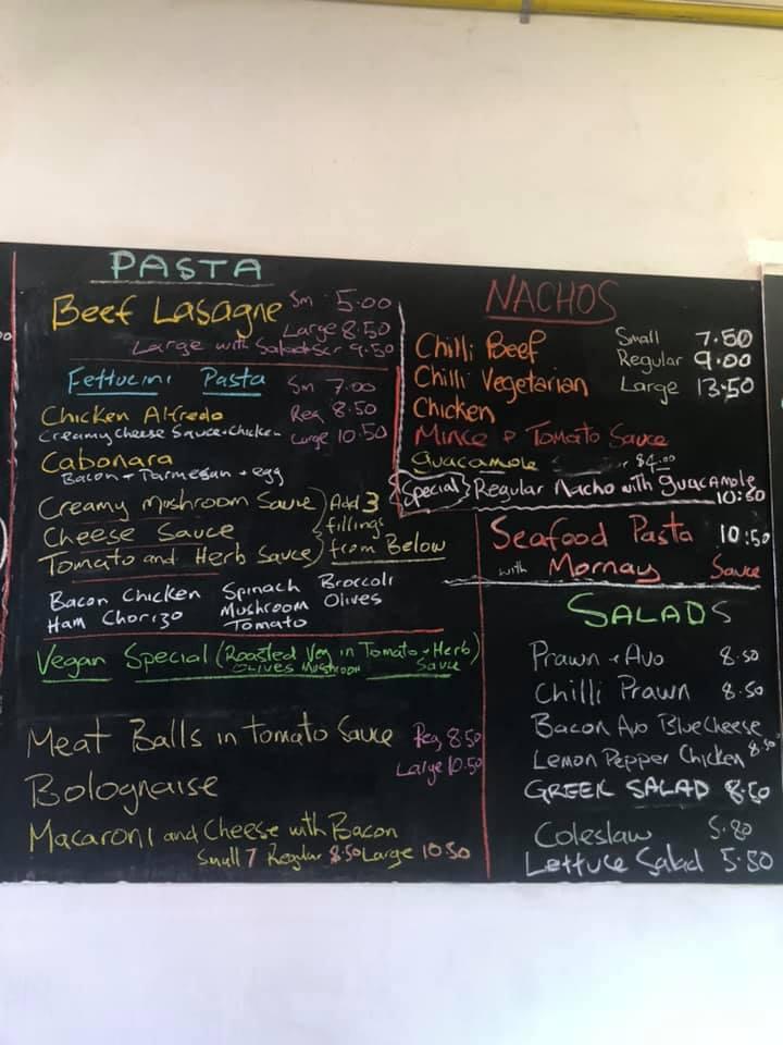Menu at Hotspot Takeaways restaurant, Whangarei