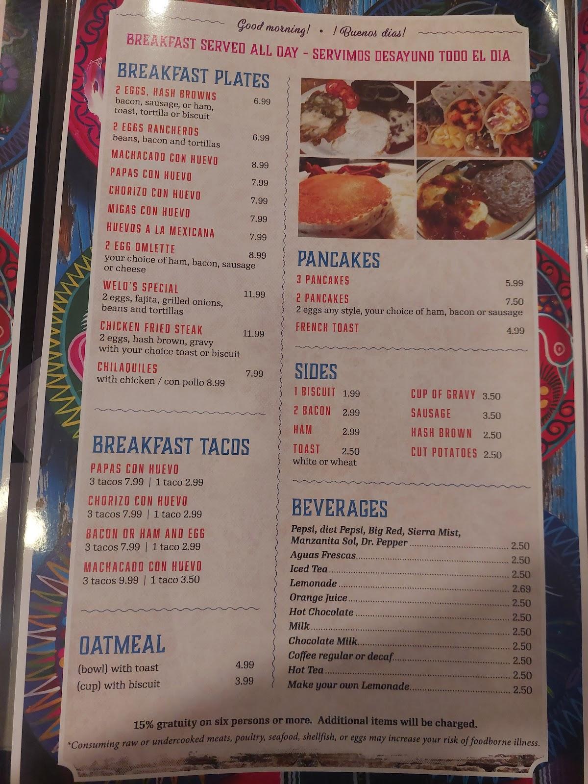 Menu at Taco Ole - Sharyland restaurant, Mission, US-83 BUS