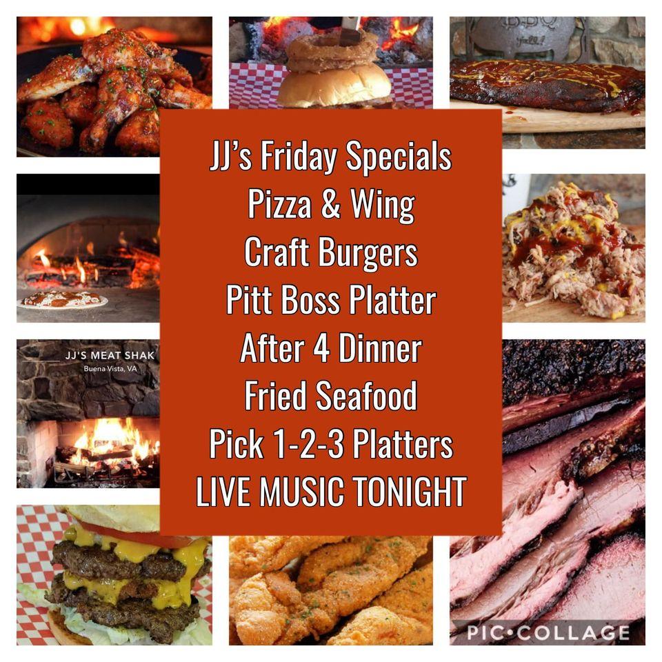 Menu at JJs Meat Shak, LLC BBQ, Buena Vista