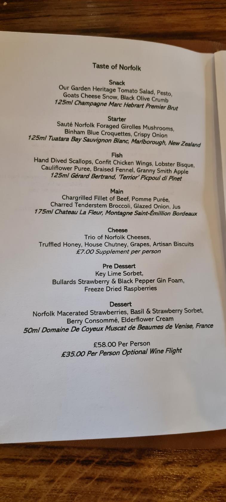 Menu at The Wildebeest pub & bar, Norwich