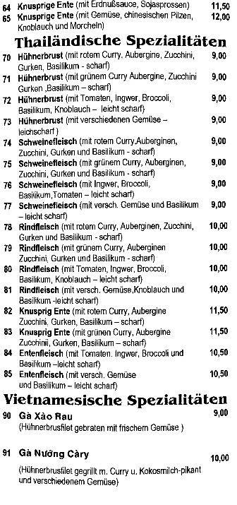 Speisekarte von Kinh Do restaurant, Kuppenheim