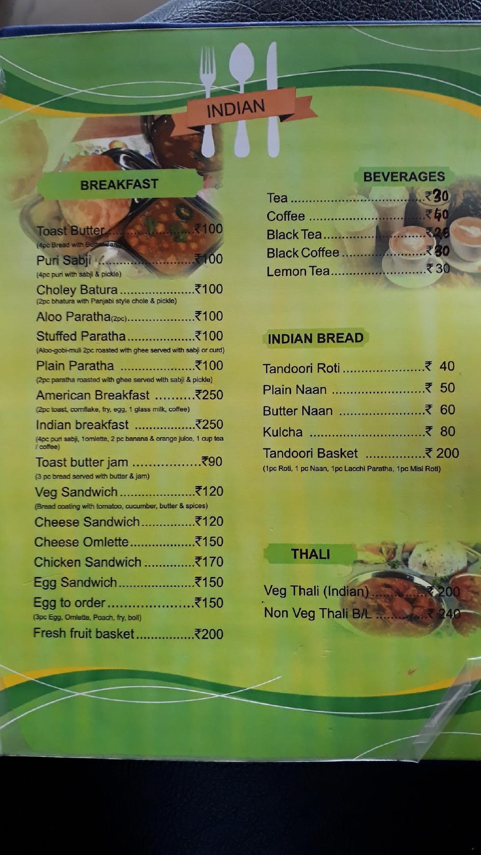 Menu at Excelencia Restaurant Nongpoh, Nongpoh