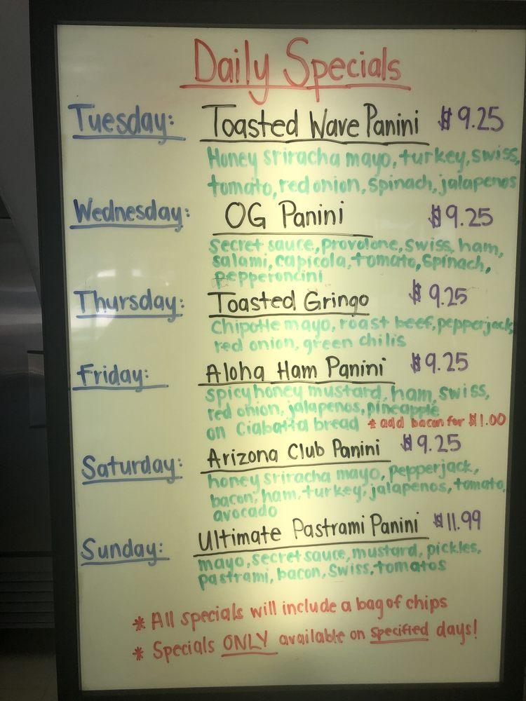 Menu at Happyplace subs restaurant, Bullhead City