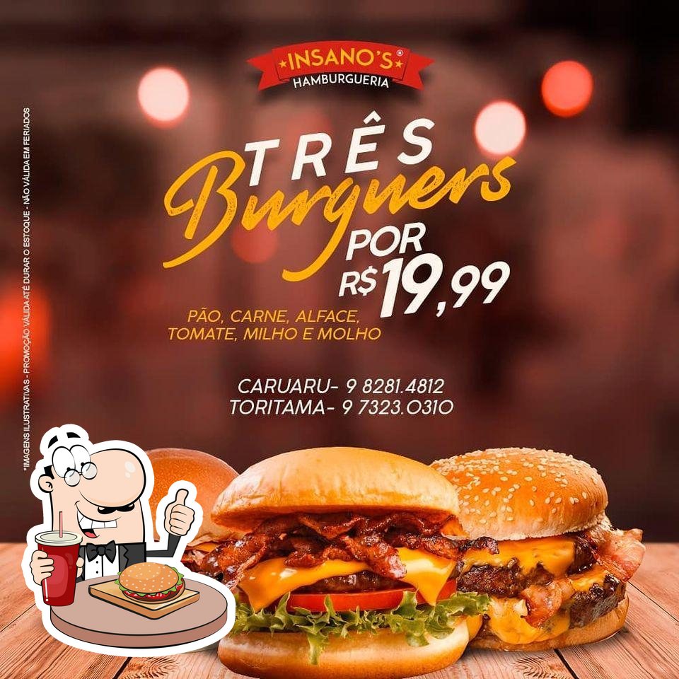 Restaurante Insano's Hamburgueria, Caruaru, Av. Rui Barbosa - Opiniones ...