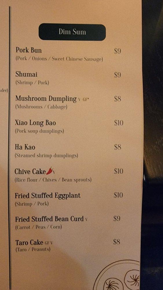 Menu at Bangkok Street Thai Kitchen restaurant, Portsmouth