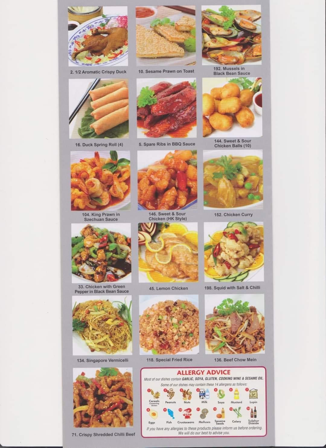 Menu at Family House restaurant, Ripley