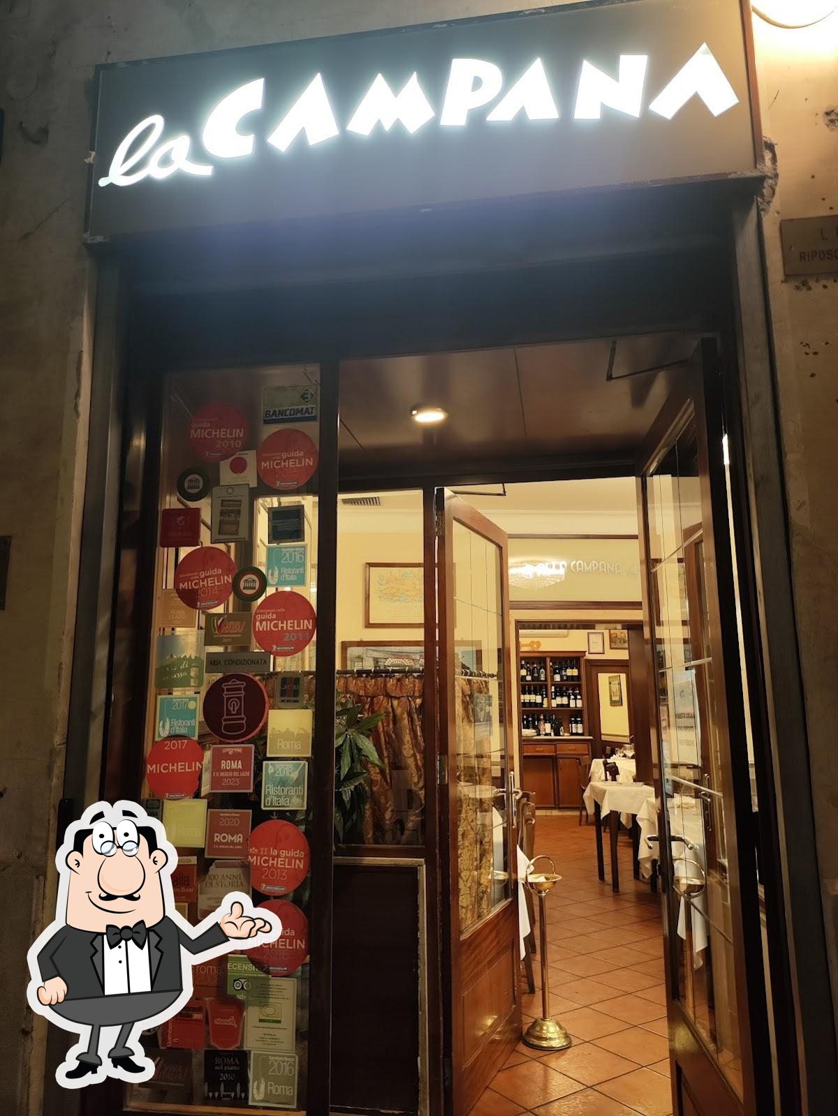 La Campana, Roma - Menu del ristorante, prezzi e recensioni