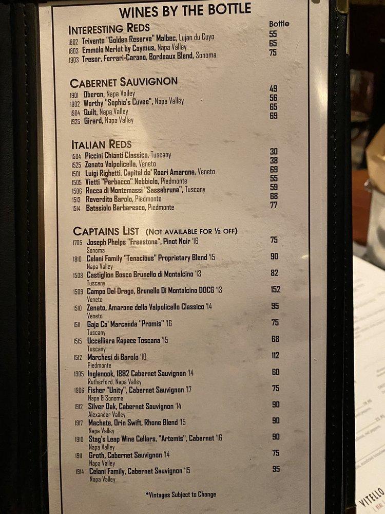 Menu at Trattoria Serventi pub & bar, Grosse Pointe Woods