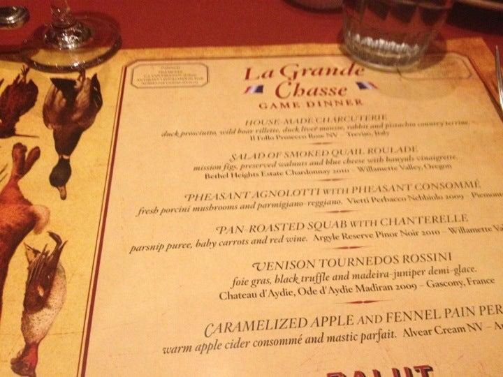 Menu at Salut Bar Americain, Edina, France Ave S