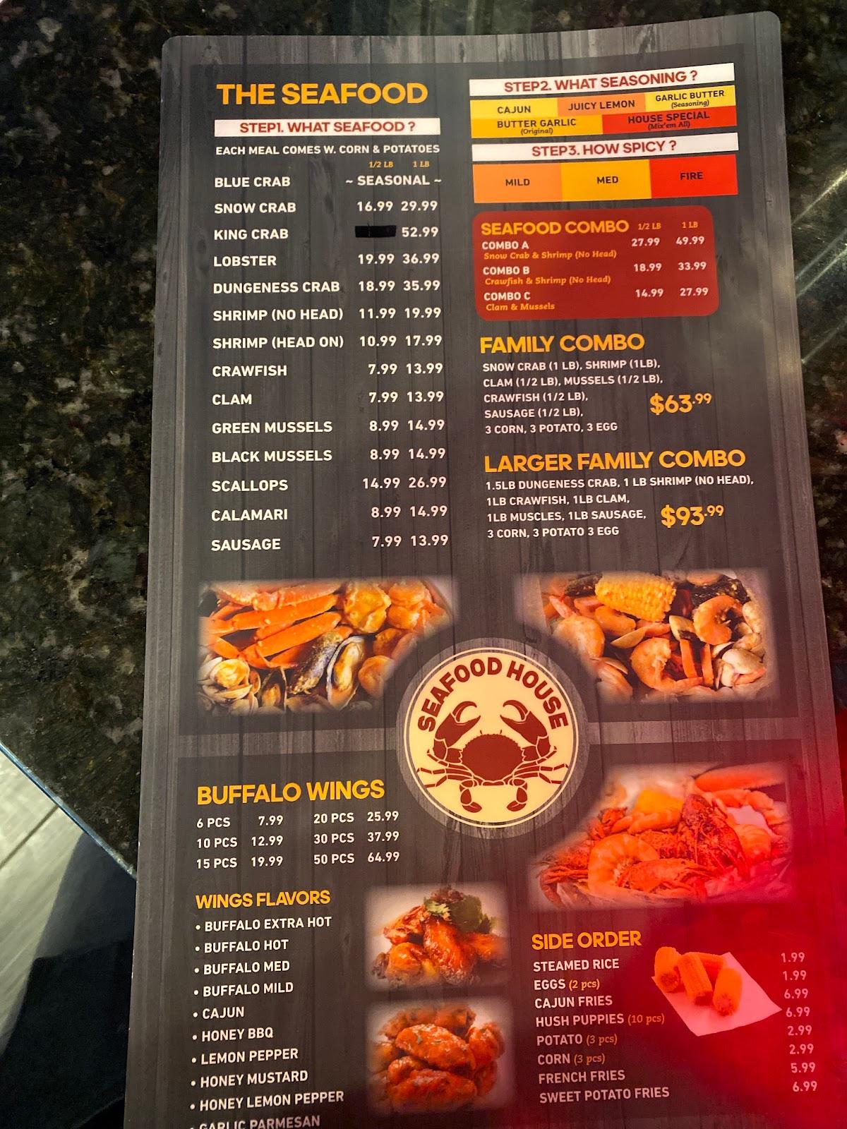 Menu at Soul & Seafood House restaurant, Aiken