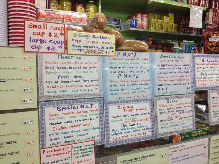 Menu at Sunny & Annie's Deli restaurant, New York City