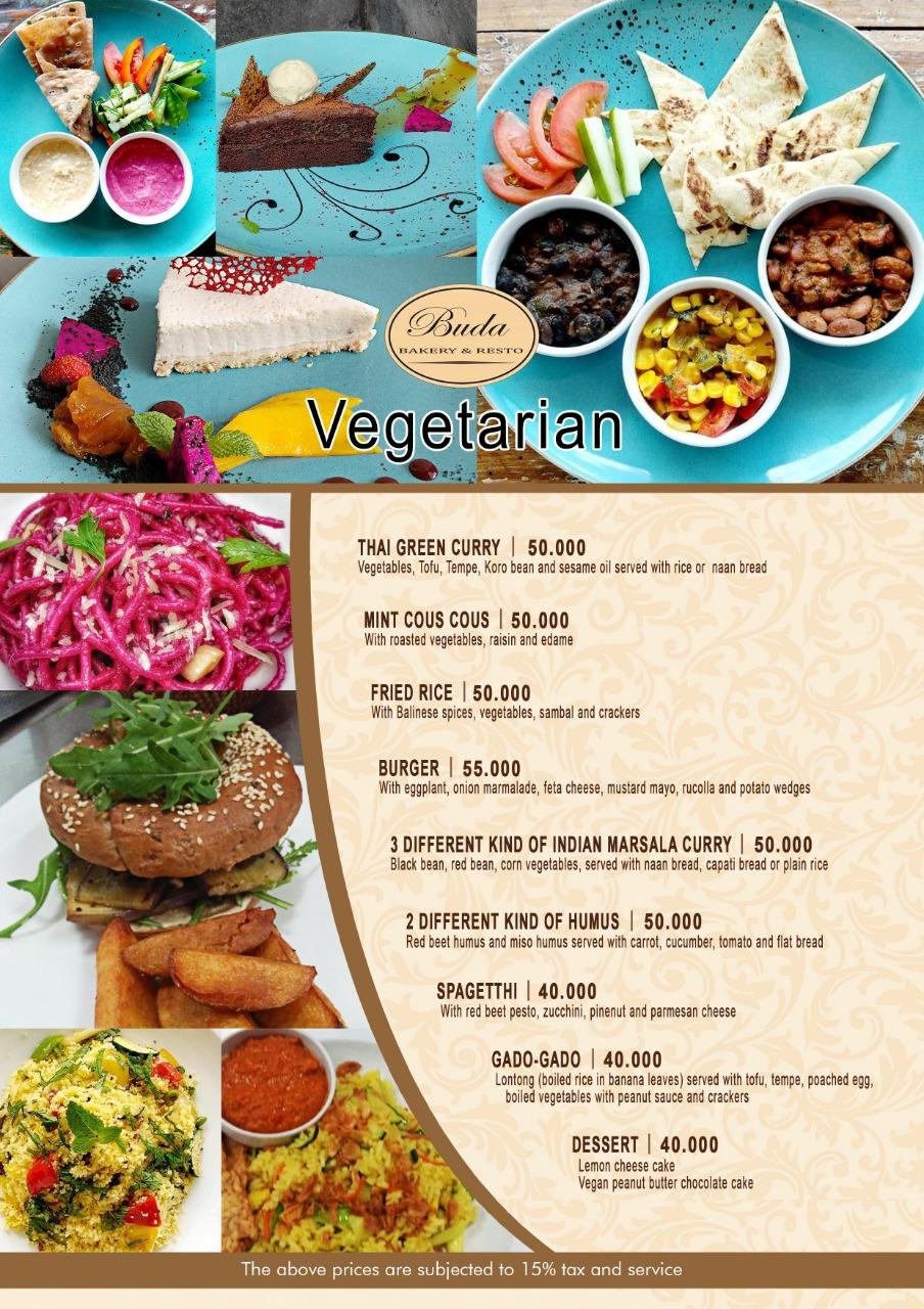 Menu at Buda Bakery & Resto, Buleleng