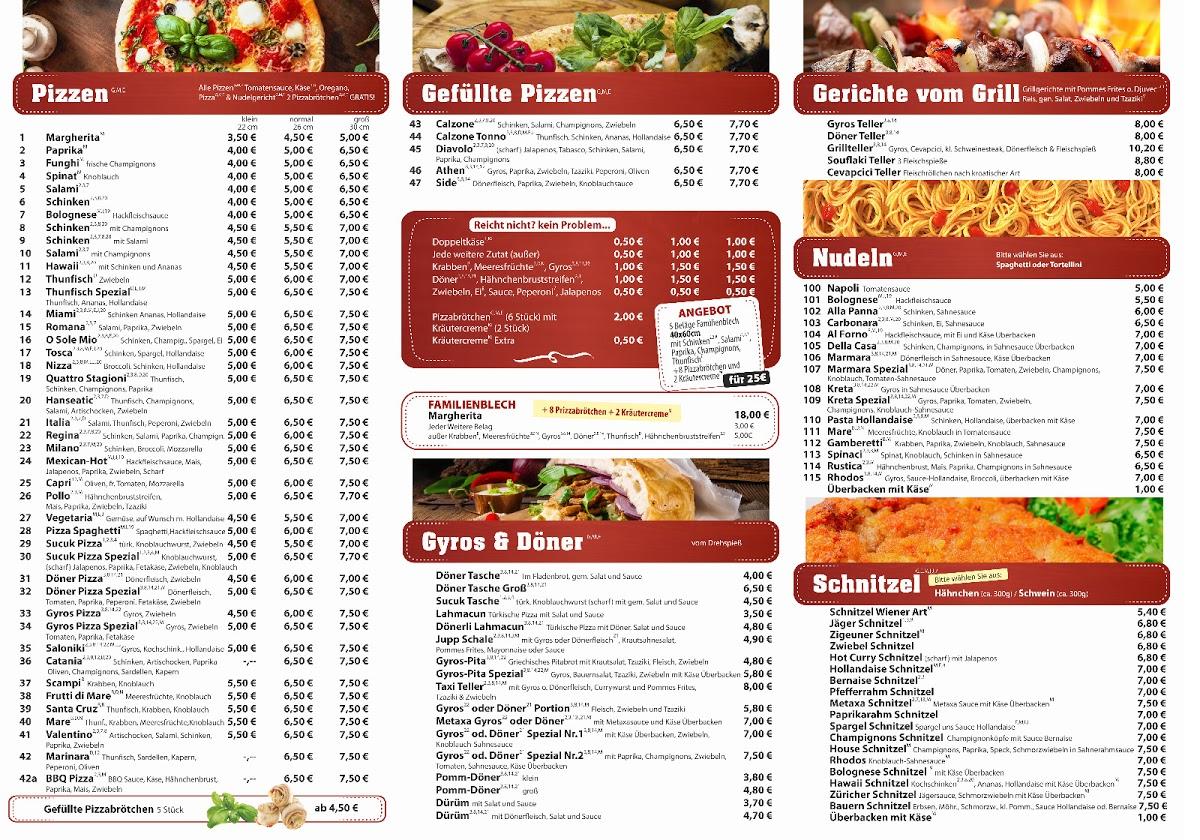 Menu at GRILL HOUSE pizzeria, Dorsten, Ellerbruchstraße 99