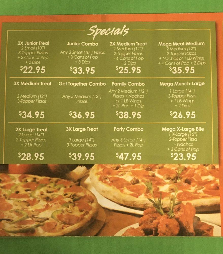 Carta de pizzería Red Swan Pizza, Edmonton, 98 Ave NW