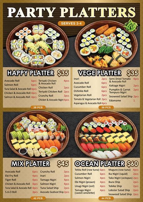 Menu at Sushi Train Coolangatta restaurant, Coolangatta, Calypso Plaza ...