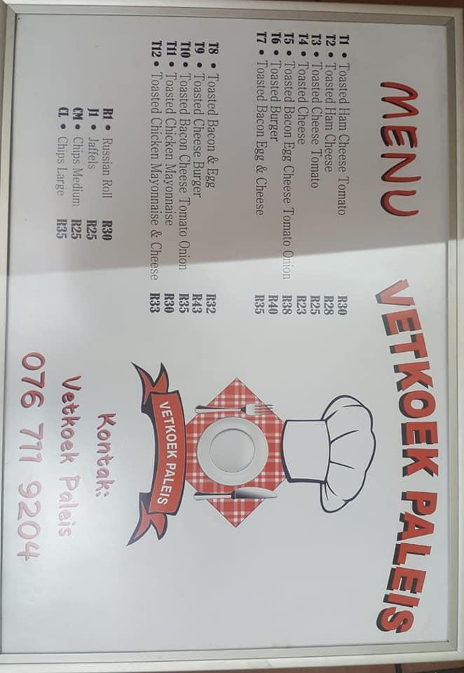 Vetkoek Paleis restaurant, Middelburg - Restaurant reviews