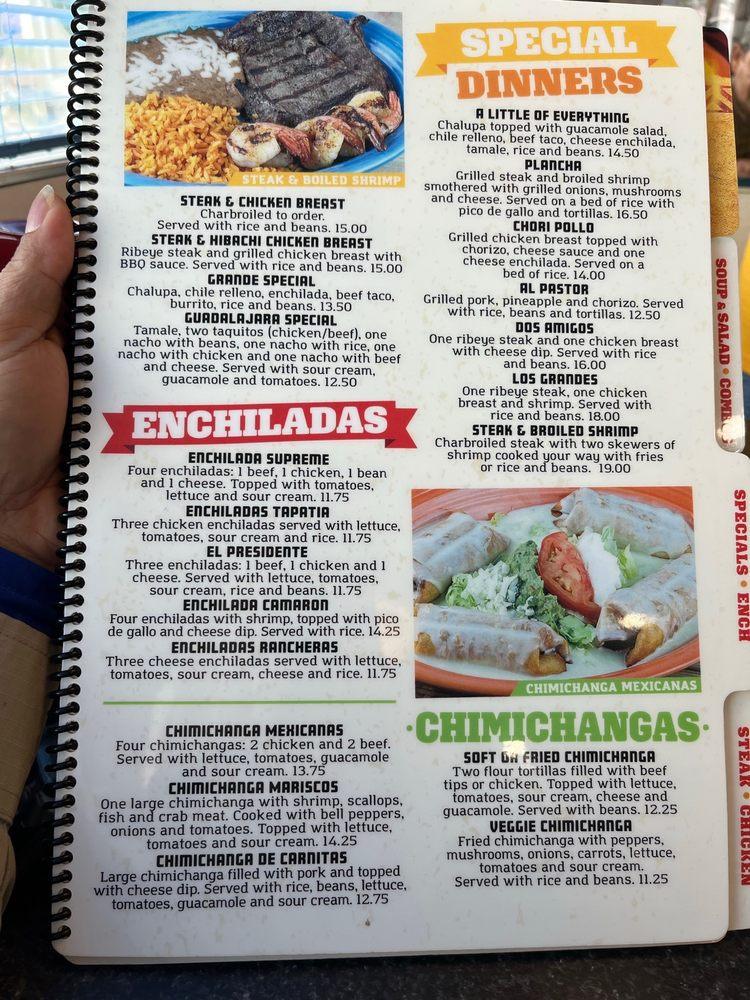 Menu at Toro Loco restaurant, Wheelersburg, Ohio River Rd #1916