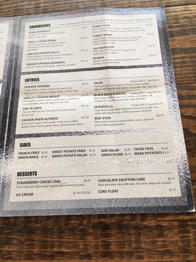 Menu at District 249 Bar & Grill, Tomball