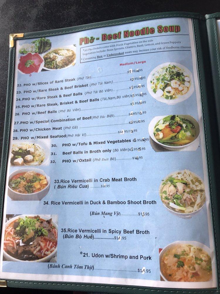 Menu at Pho One KAPOLEI Vietnamese Cuisine desserts, Kapolei