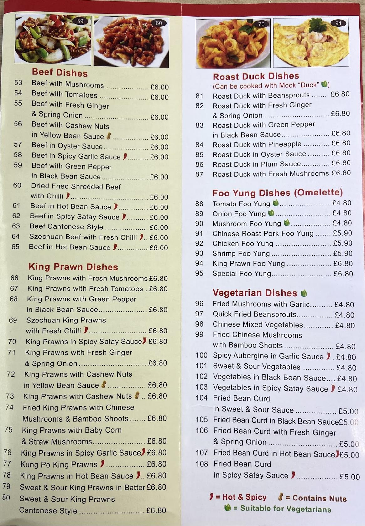 Menu at Qian Qian Takeaway fast food, Winscombe