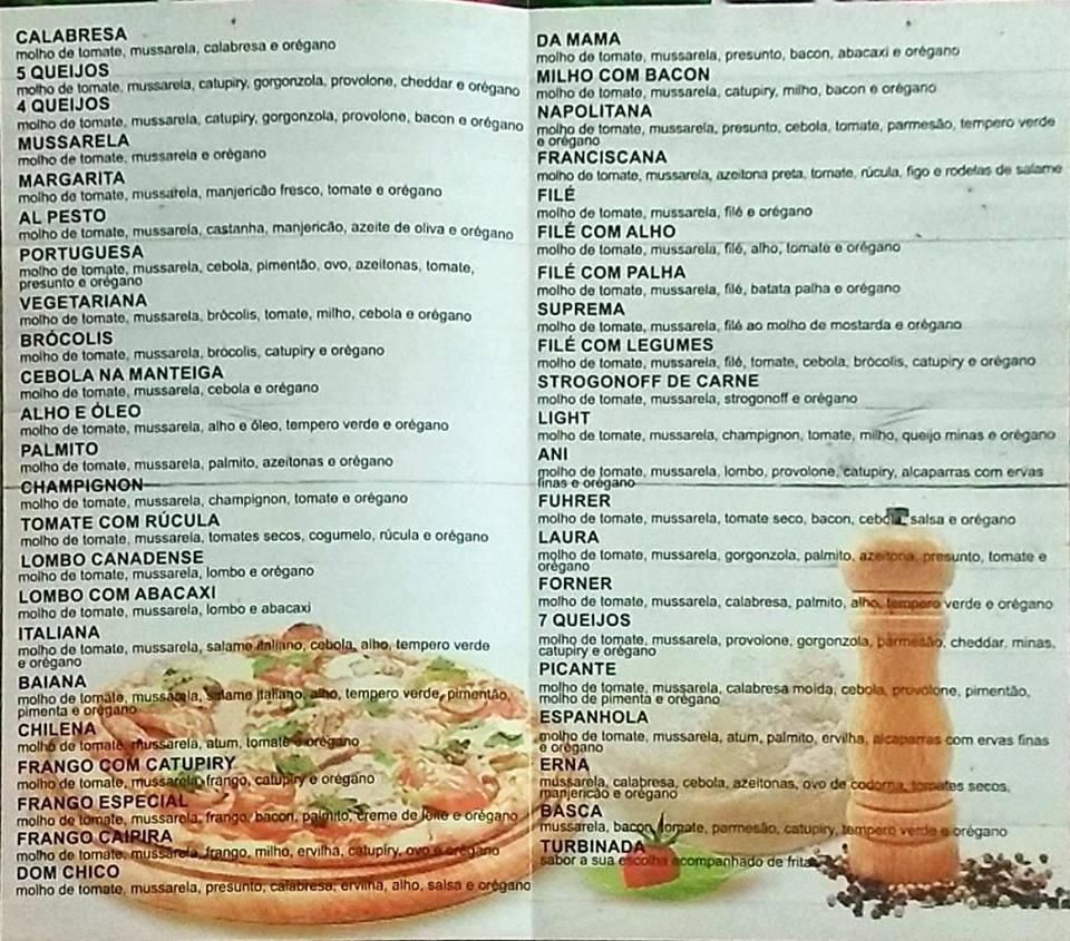 Menu em Dom Chico Prime - Pizza Delivery pizzaria, Canela, R. Tio Elías