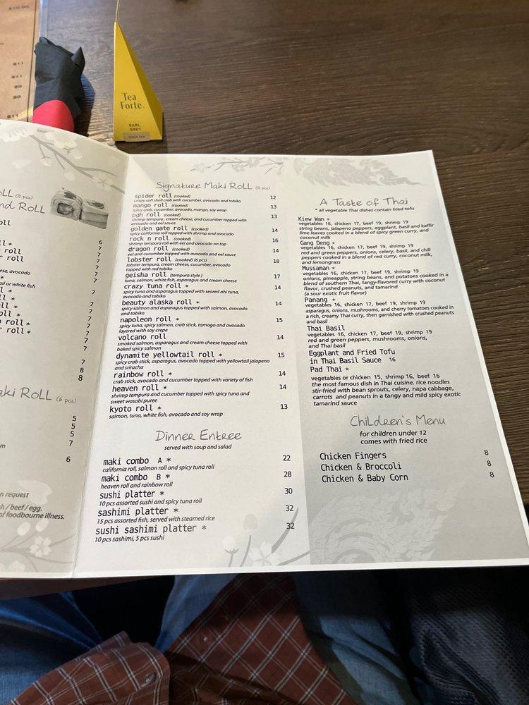 Menu at Sesame Inn Mt. Lebanon restaurant, Pittsburgh, 704 Washington Rd