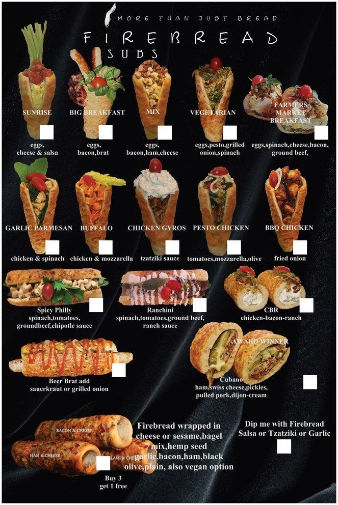 Menu at Firebread Sub´s restaurant, Fort Myers, Se 3rd Ave Cape Coral