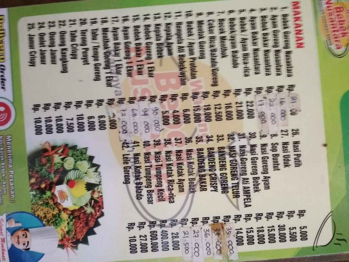 Menu at Kuliner Tuban Rajungan NDOROBEI restaurant, Tuban