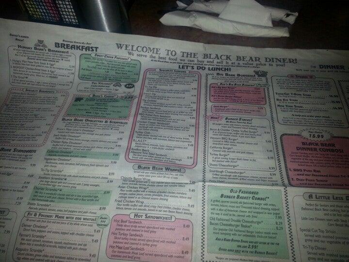 Menu at Black Bear Diner Federal Way restaurant, Federal Way
