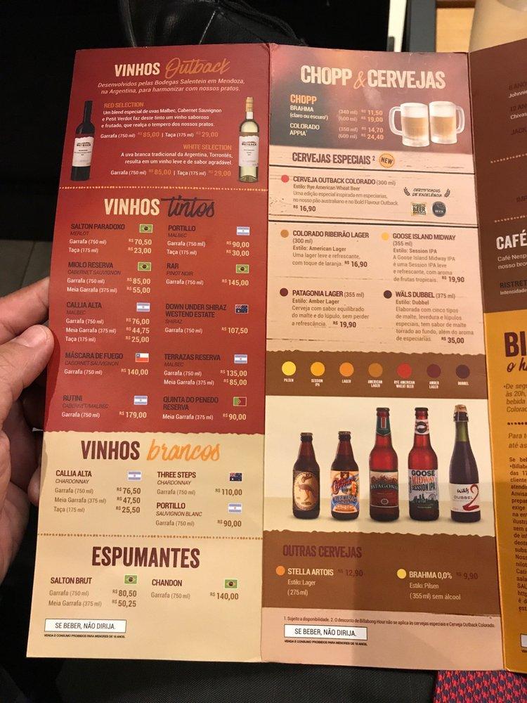 Menu em Outback churrascaria, Brasília, Shin Ca 4