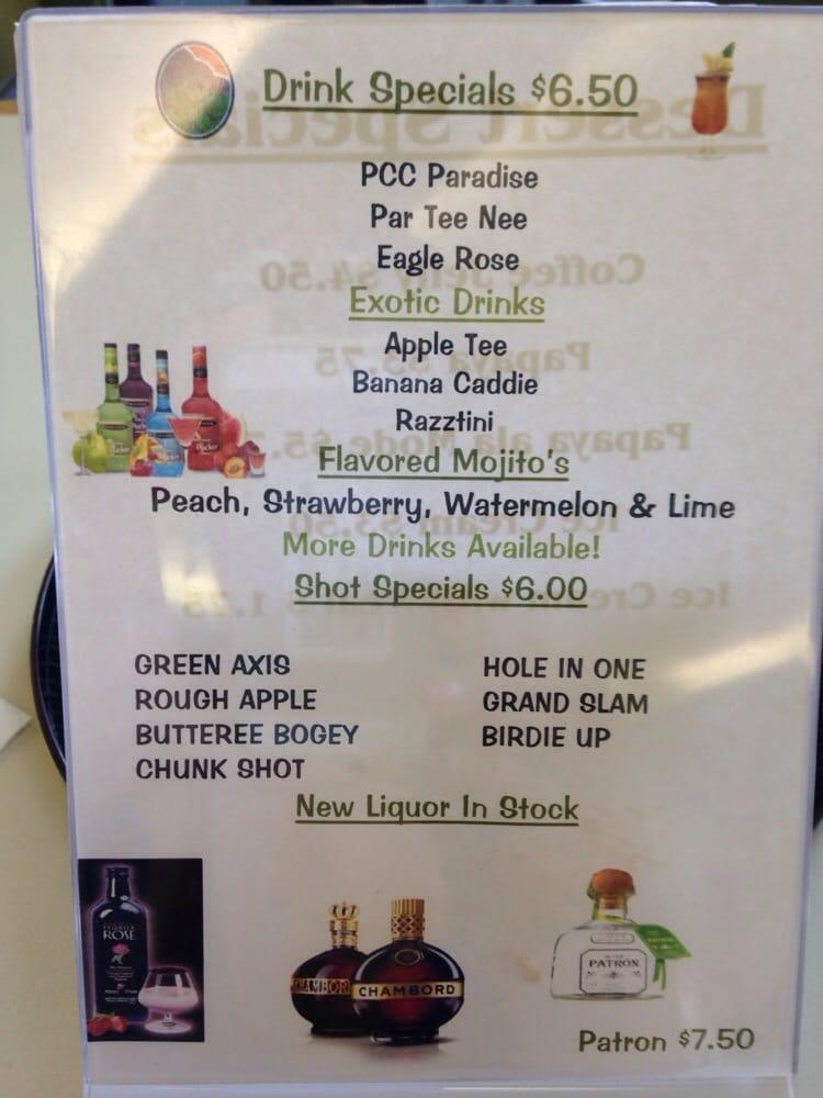 Menu at Pearl Country Club, Aiea