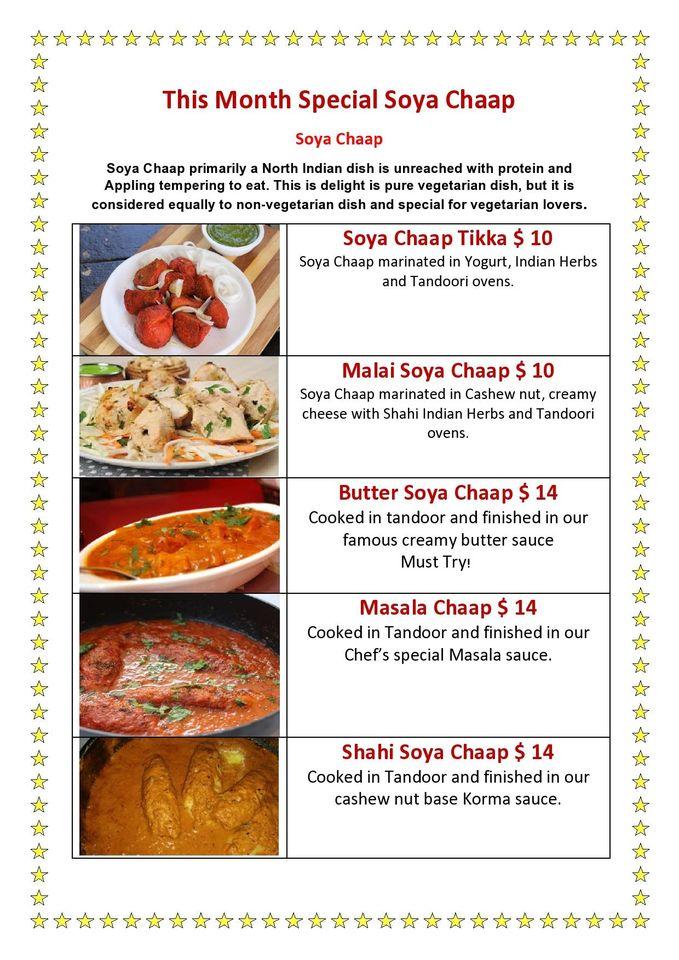 Menu at Curry Delight Indian Restaurant, Morrinsville