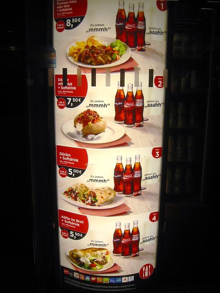 Menu at Fatih Servet Döner fast food, Berlin, Europaplatz 1 Hauptbahnhof