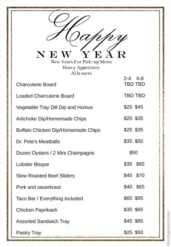 Menu at Tree House restaurant, Avon