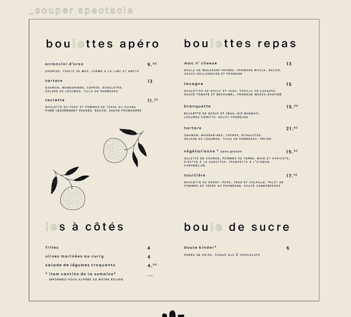 Menu at elli Restaurant, Québec City