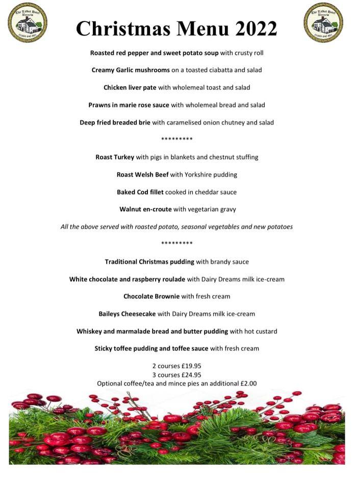 Menu at The Talbot Hotel pub & bar, Welshpool