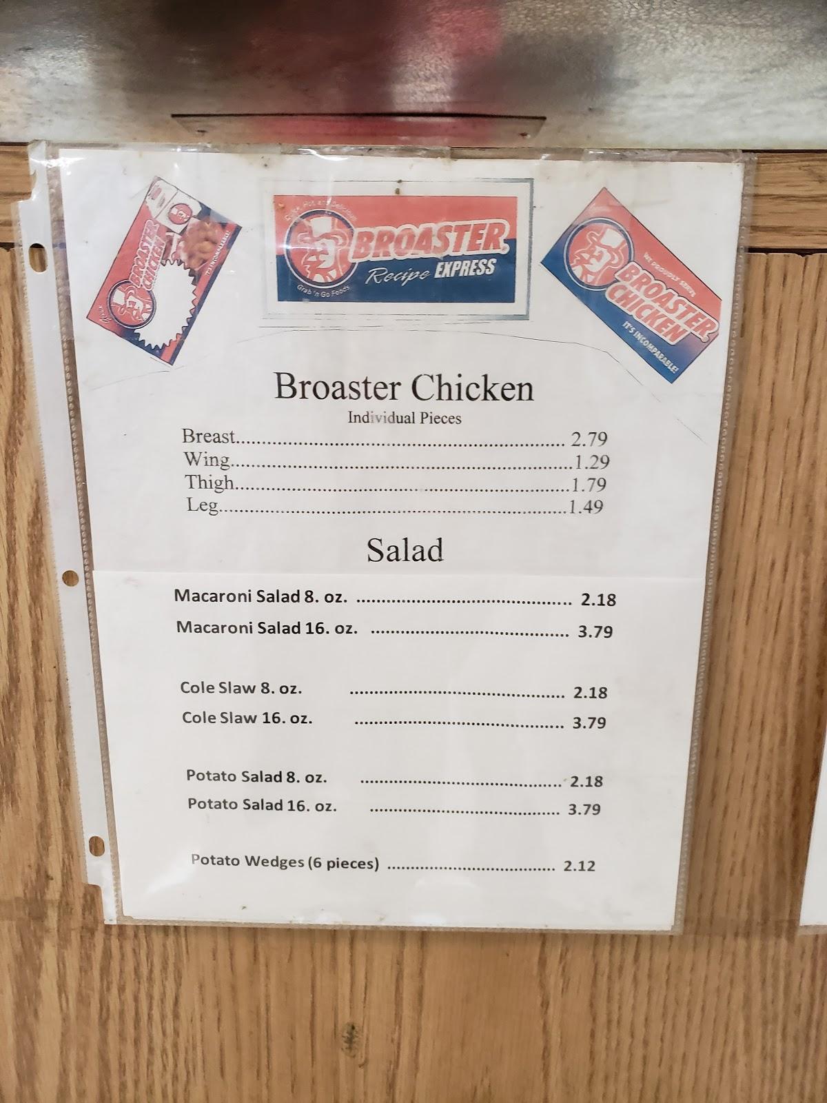Menu at Queen Donuts and Broaster Chicken cafe, Tucson