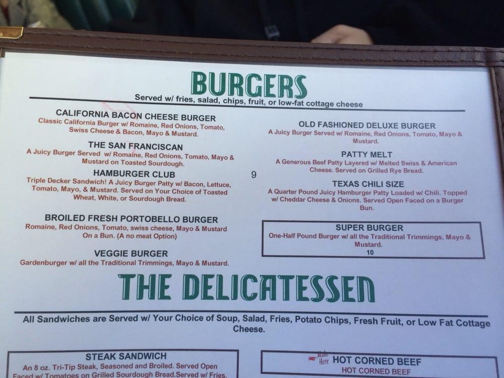 Menu at 24th Street Cafe, Bakersfield
