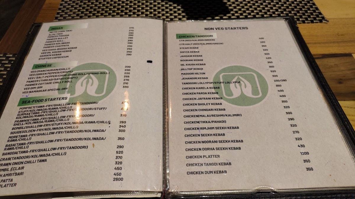 Menu at Namaskar Nx The Family Restaurant, Mira Bhayandar